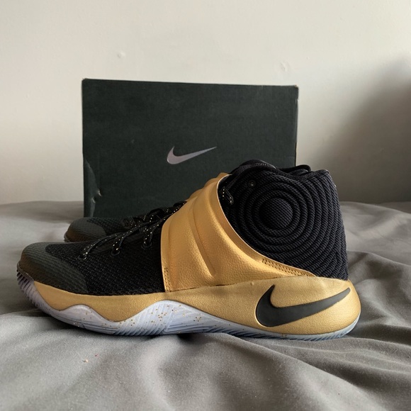 Nike | Shoes | Nike Id Kyrie 2 Championship Pack Blackgold Sz | Poshmark